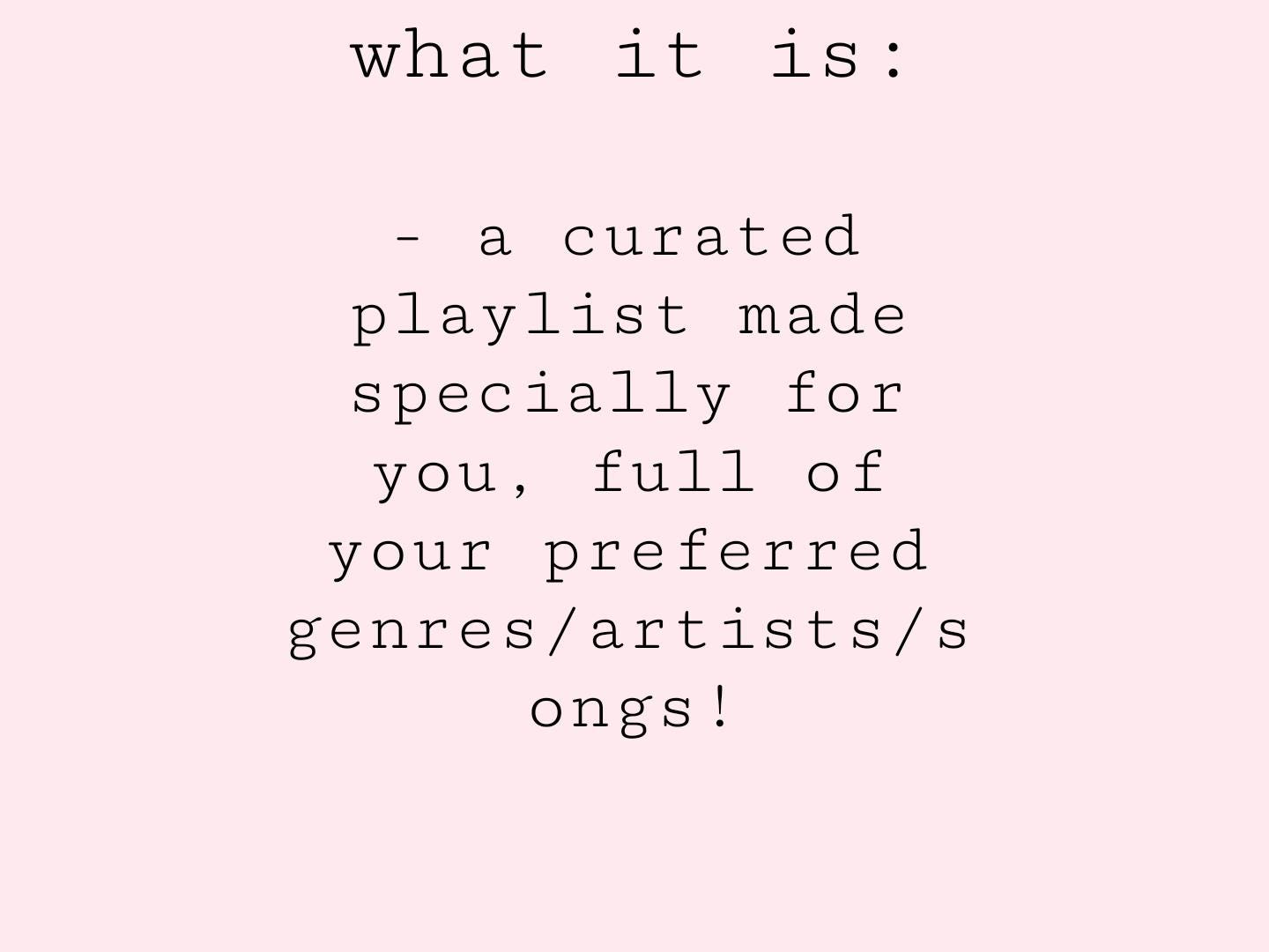 Personal Curated Custom Playlist! - Etsy