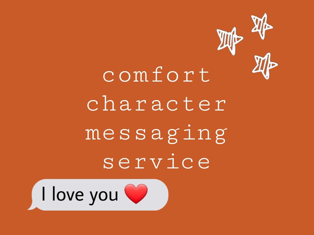 Texting With Your Comfort Character! - Etsy