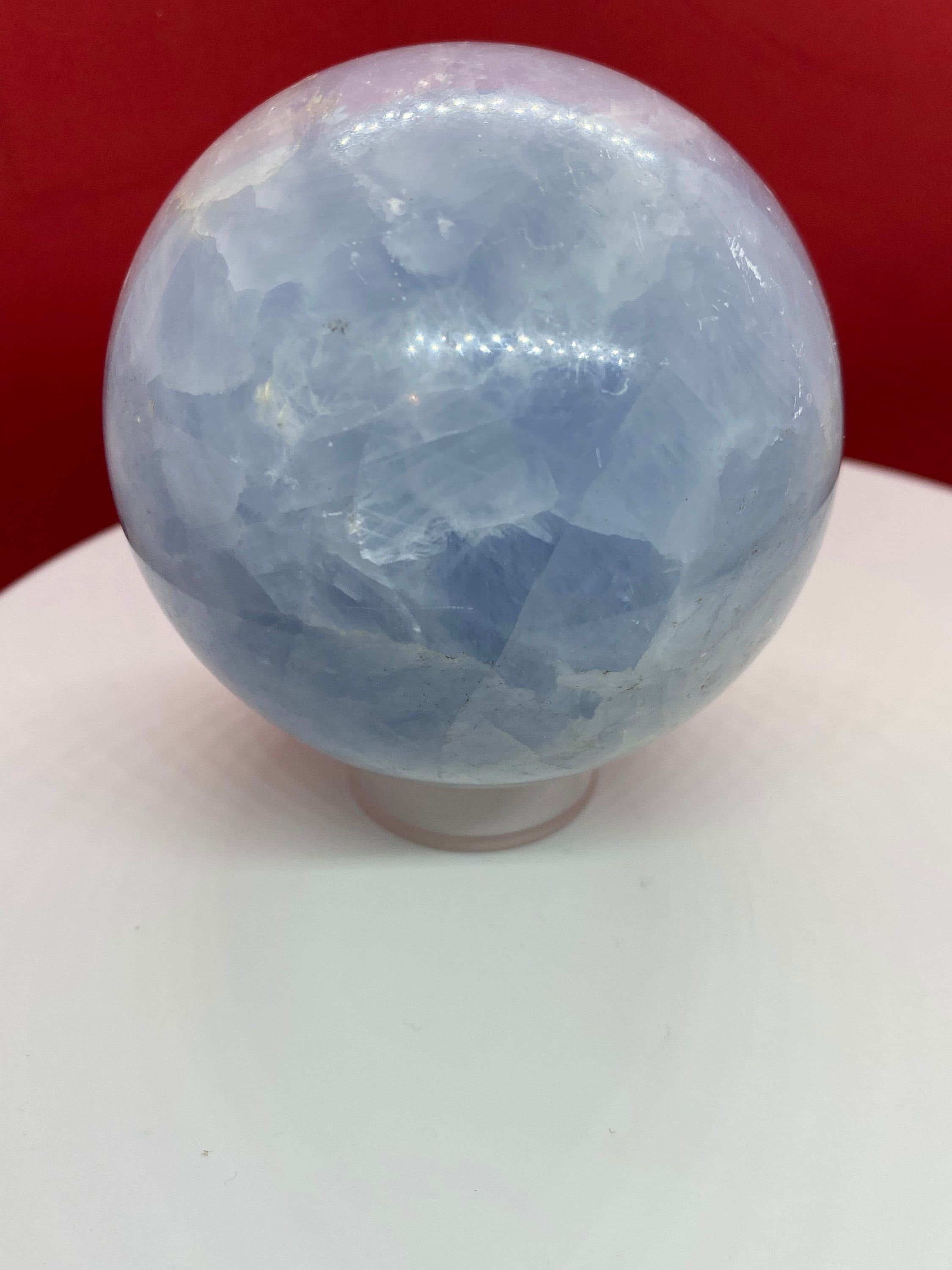 Home Décor Blue Celestial Large Blue Celestite Sphere Large Celestine ...