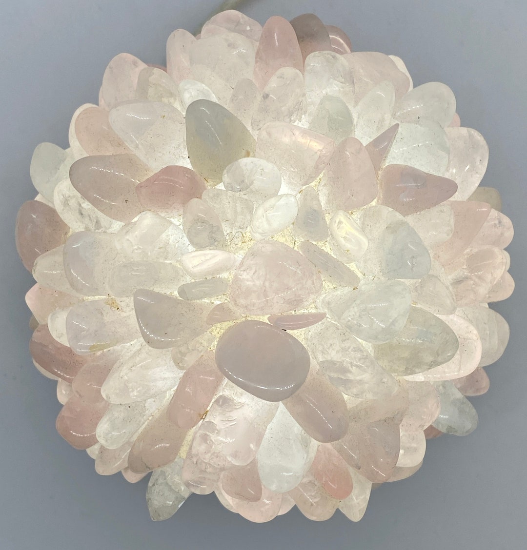 Gemstone Lamp, Rose Quartz Tumbled Stone Lamp, Rose Quartz Lamp, Lamps ...