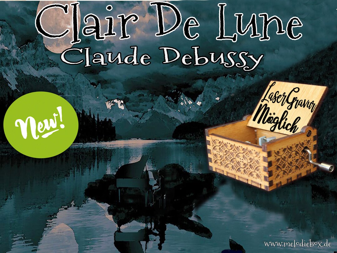 Claude Debussy - Clair De Lune Music Box Musicbox New - Etsy