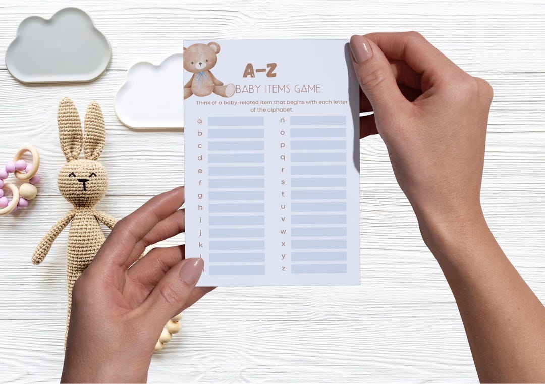 Baby Shower Games Baby Shower Games Bundle Modern Baby Shower Games ...
