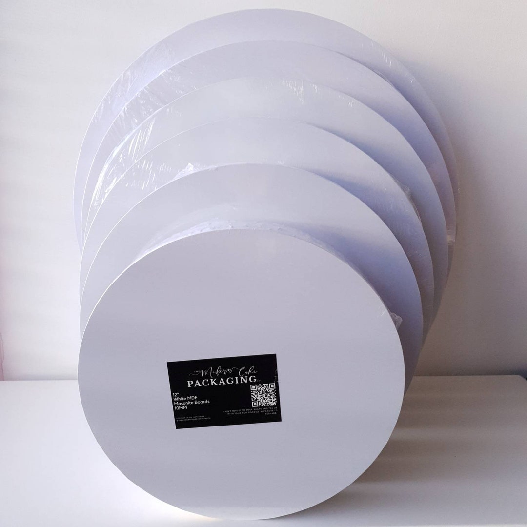 10mm White MDF Masonite Cake Boards - Etsy