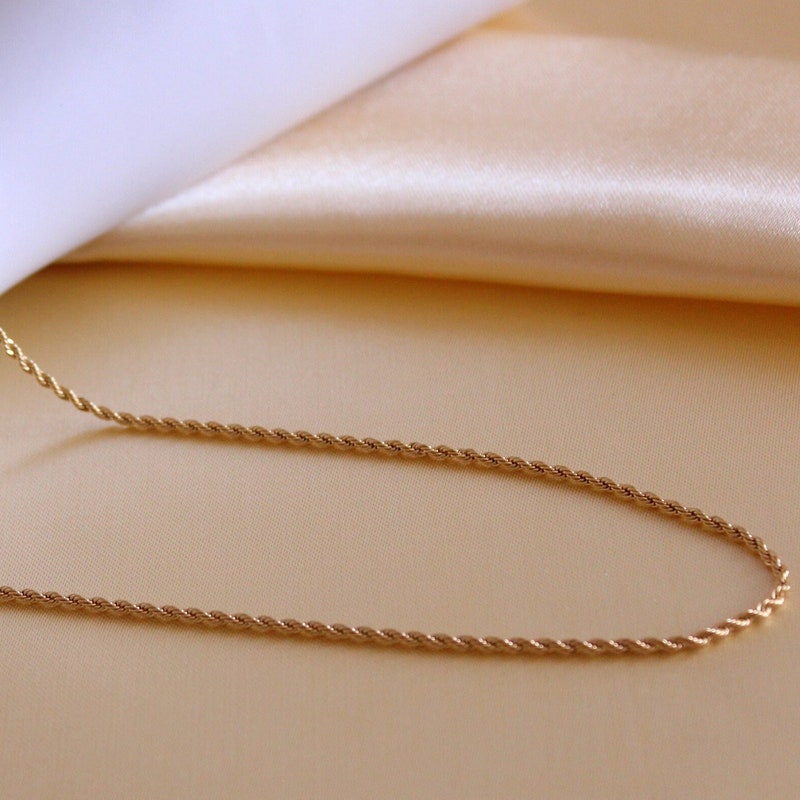 18k Gold Filled Necklace - Etsy