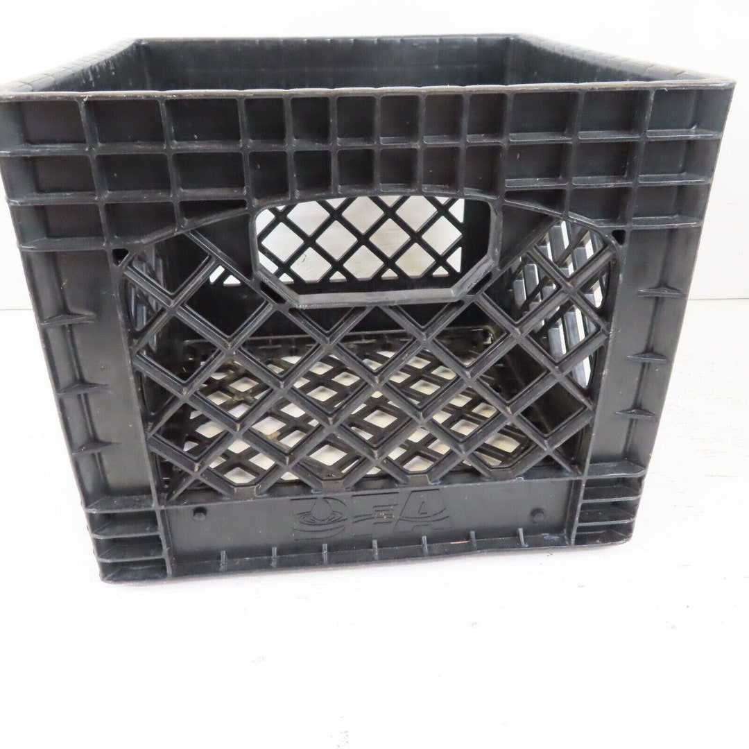 Vintage Dairy Farmers of America DFA Black Plastic Milk Crate Kansas ...