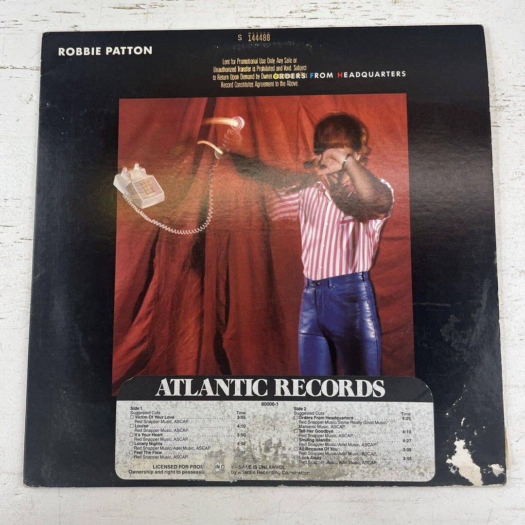 Robbie Patton orders From Headquarters LP W/stevie - Etsy