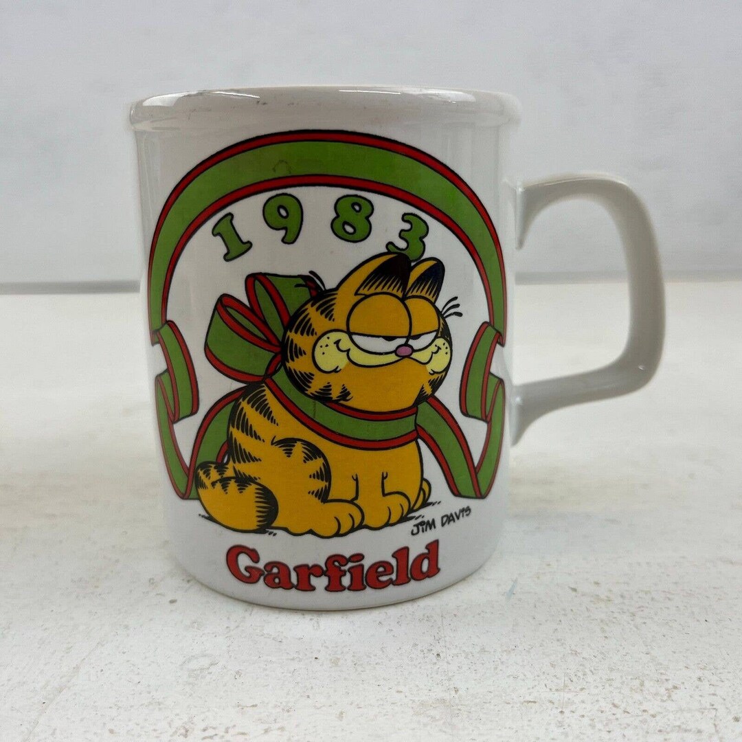 1978 Enesco 1983 Garfield Cat Cartoon Coffee Cup Mug Jim Davis - Etsy