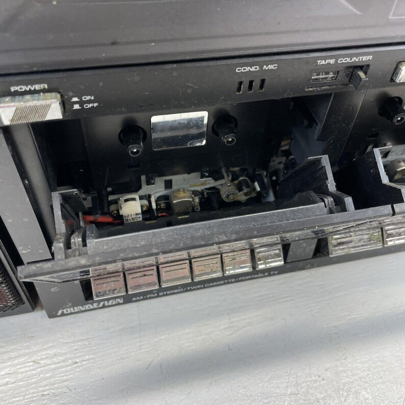 Sound Design Model 4873 Vintage Boom Box With TV Cassette Player Parts ...