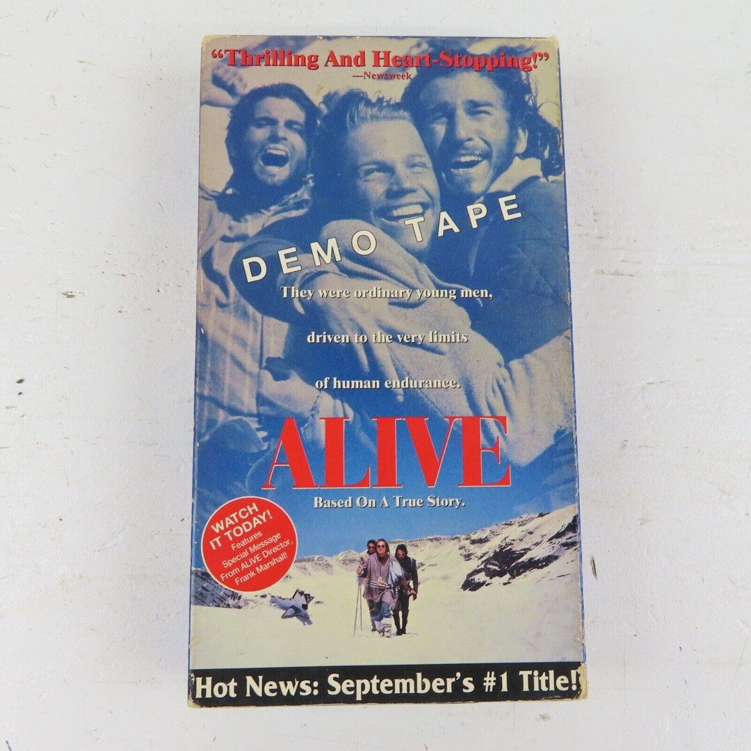 Alive VHS 1993 Demo Screener Promo Pre Owned Ethan Hawke - Etsy
