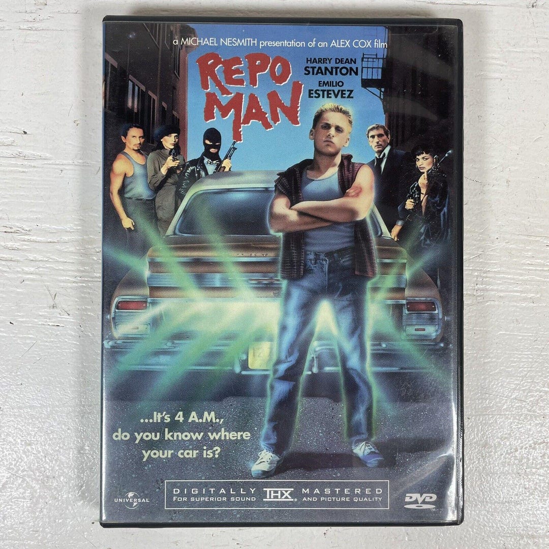 Repo Man DVD Universal Studios W/insert Emilio Estevez 1984 Cult Classic - Etsy