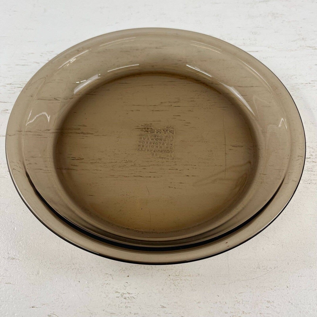 Vintage Pyrex 9 Round Glass Pie Plate Baking Dish Amber 209 - Etsy