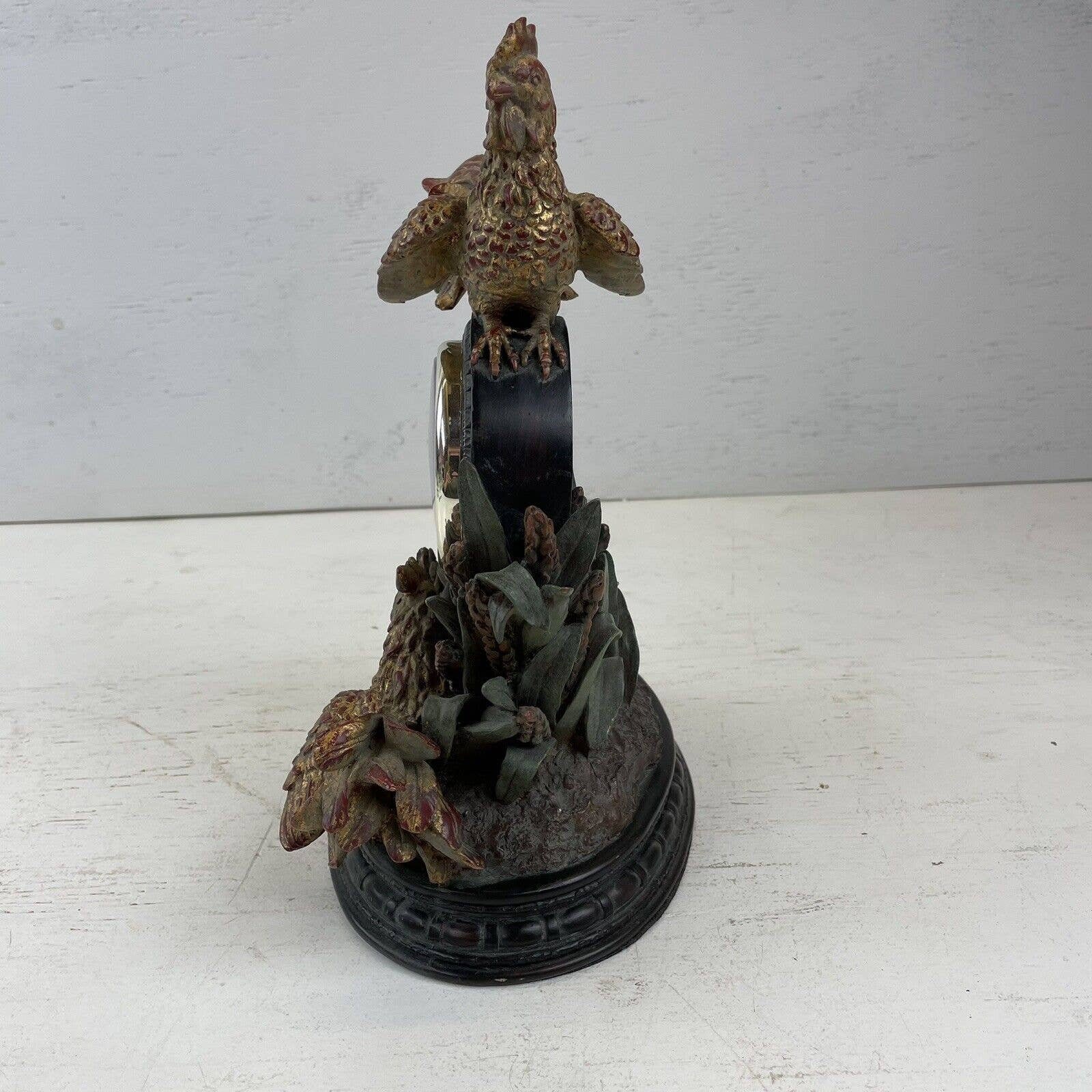 Beautiful Rooster Chicken Resin Shelf Clock Sterling Ind. - Etsy