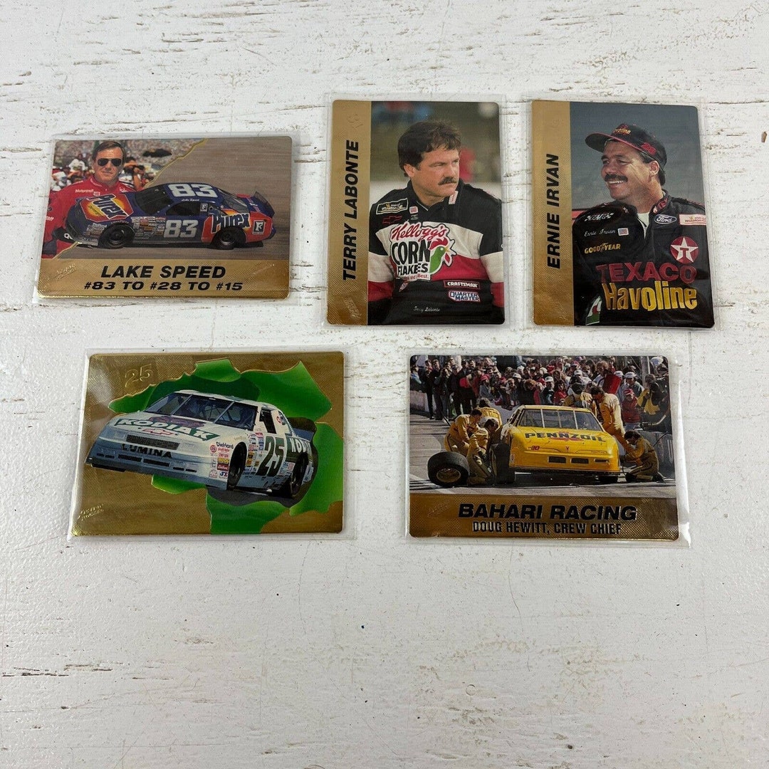 1994 Action Packed 24k Gold Nascar Lot Of 5 Cards Ernie Irvin Terry Labonte Lake Etsy