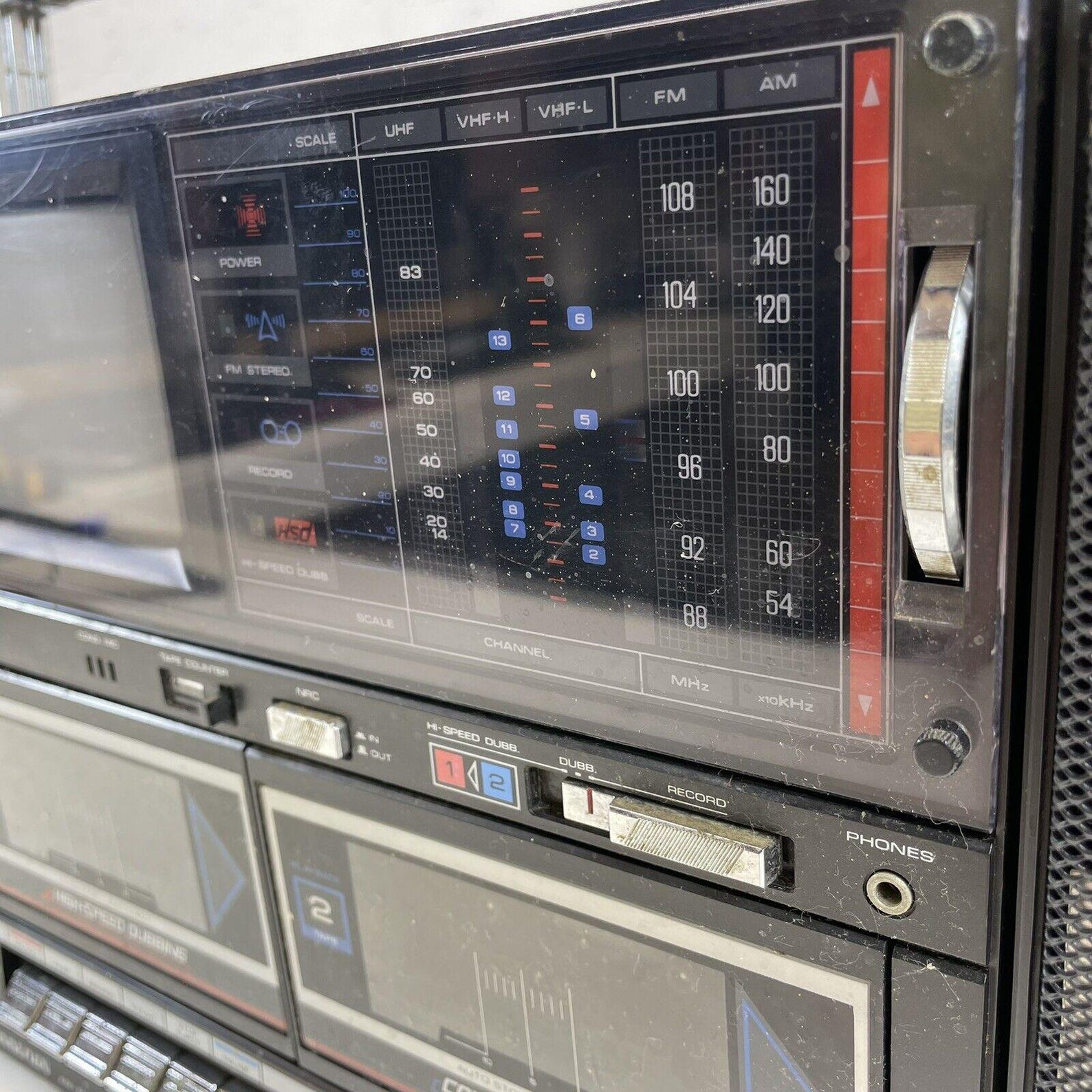 Sound Design Model 4873 Vintage Boom Box With TV Cassette Player Parts ...