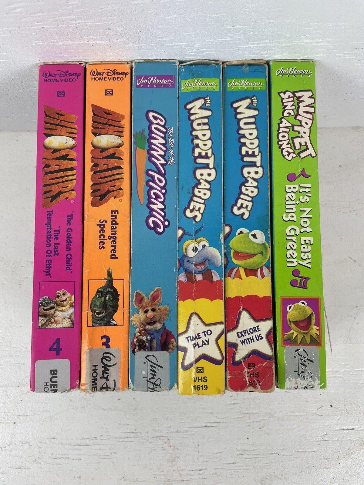 Jim Hensons Muppets VHS Lot 6 Tapes Movies Show the Great Muppet Caper ...