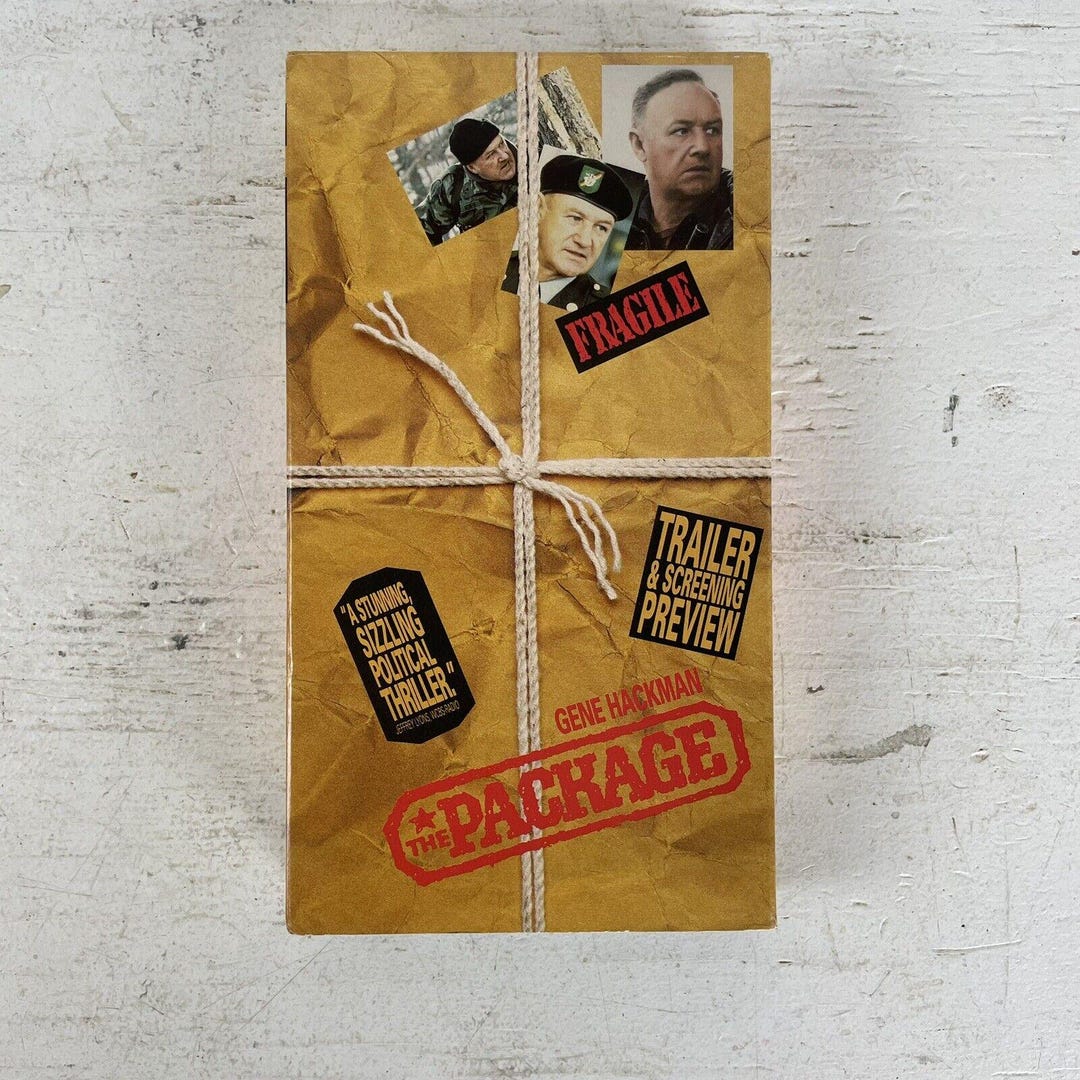 THE PACKAGE Gene Hackman Tommy Lee Jones VHS 1990 Trailer & Screening ...
