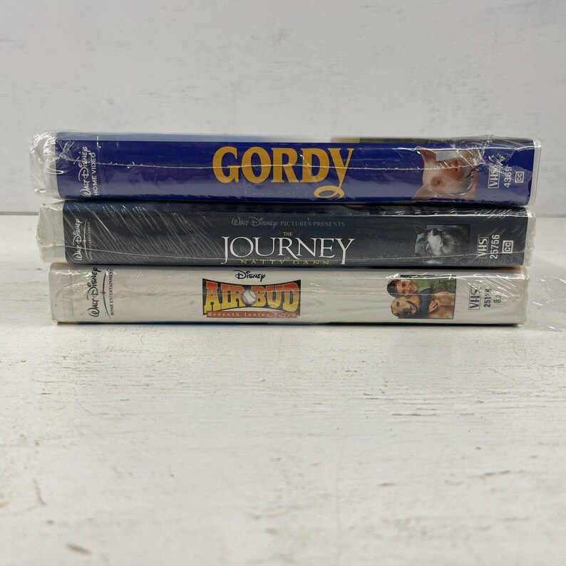 Lot of 3 Sealed Disney VHS Tapes Gordy Journey Natty Gann - Etsy