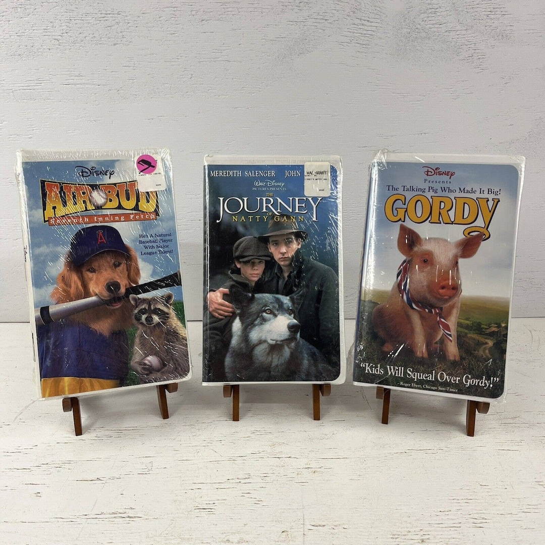 Lot of 3 Sealed Disney VHS Tapes Gordy Journey Natty Gann - Etsy