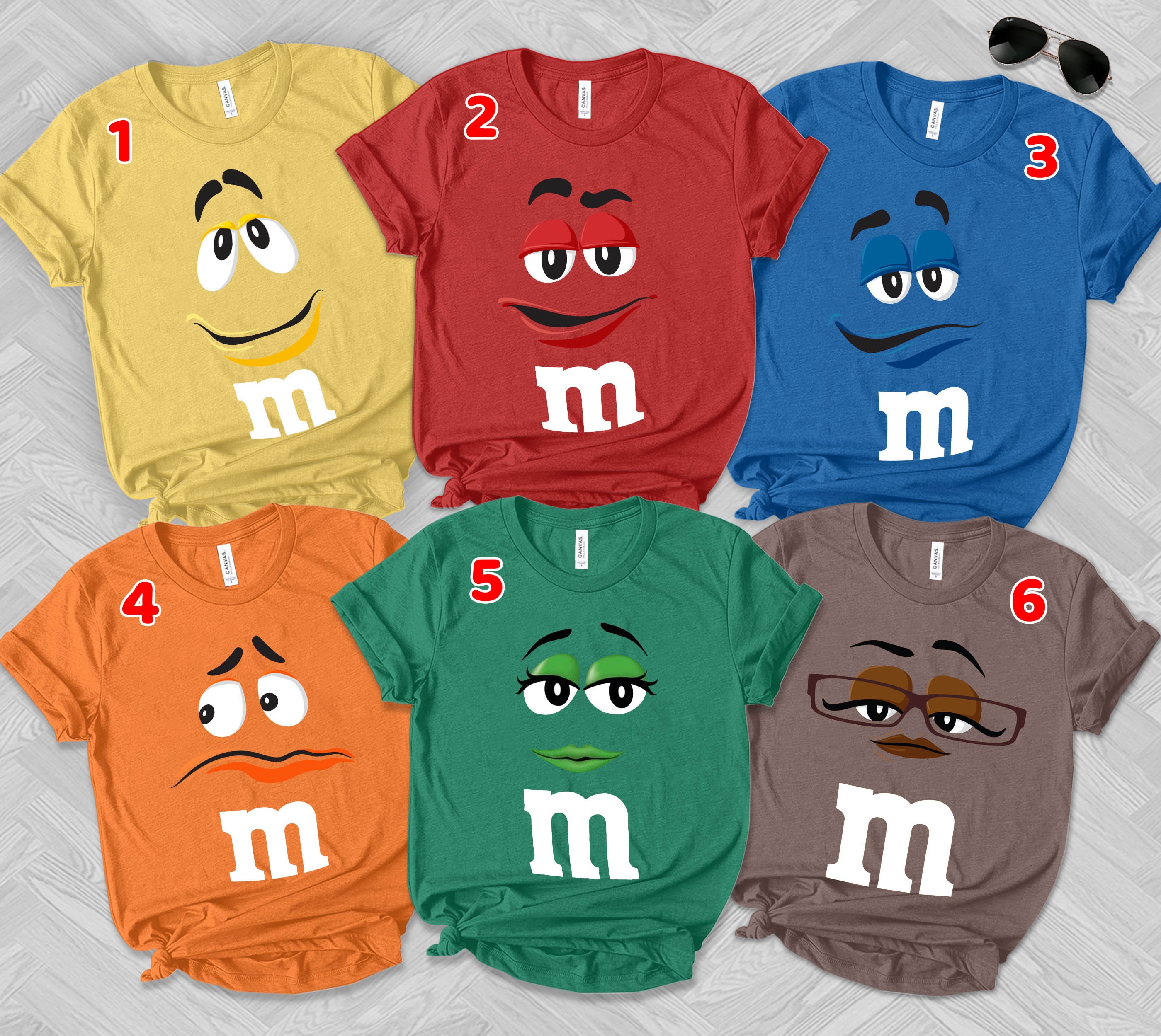 M & M Shirt, Matching Costume Shirt, M And M Shirt Halloween Costume