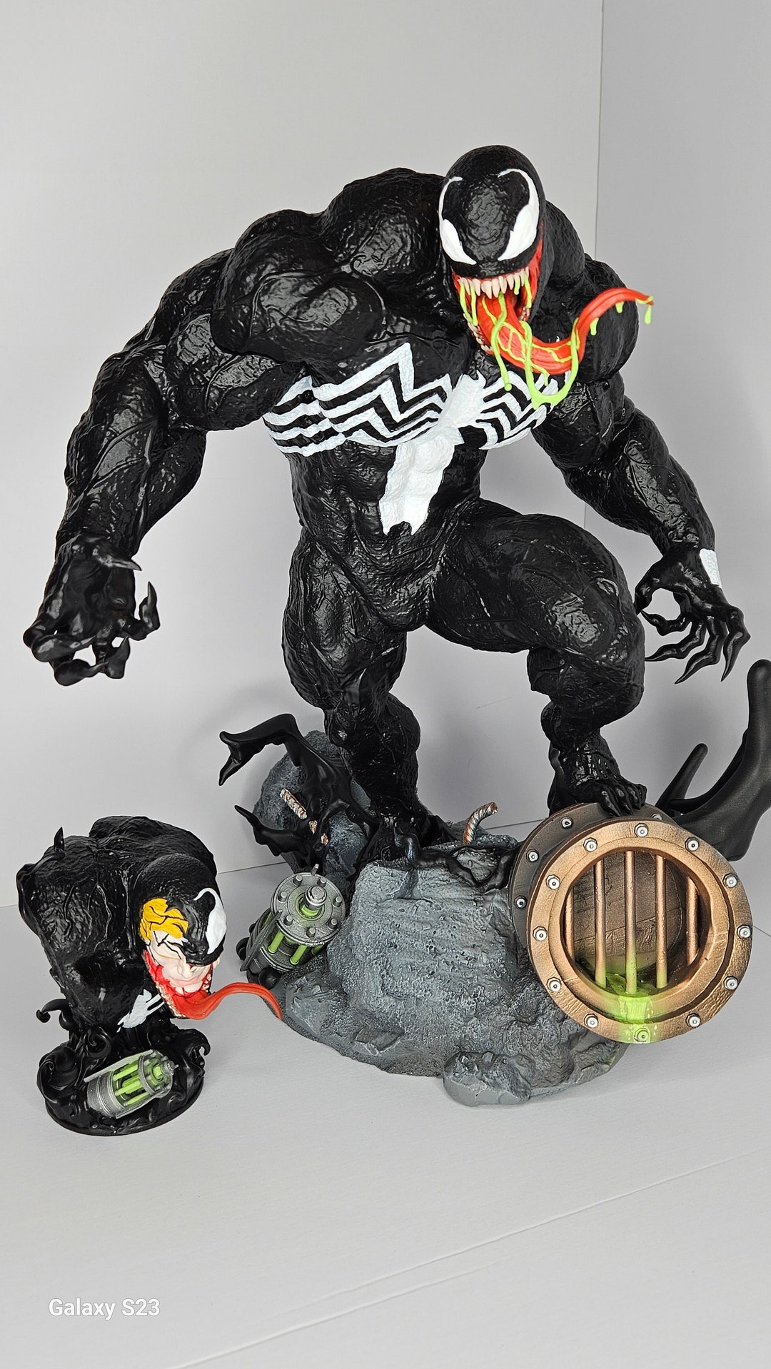 Marvels Venom 3d Resin Printed Hand Painted With Magnets - Etsy