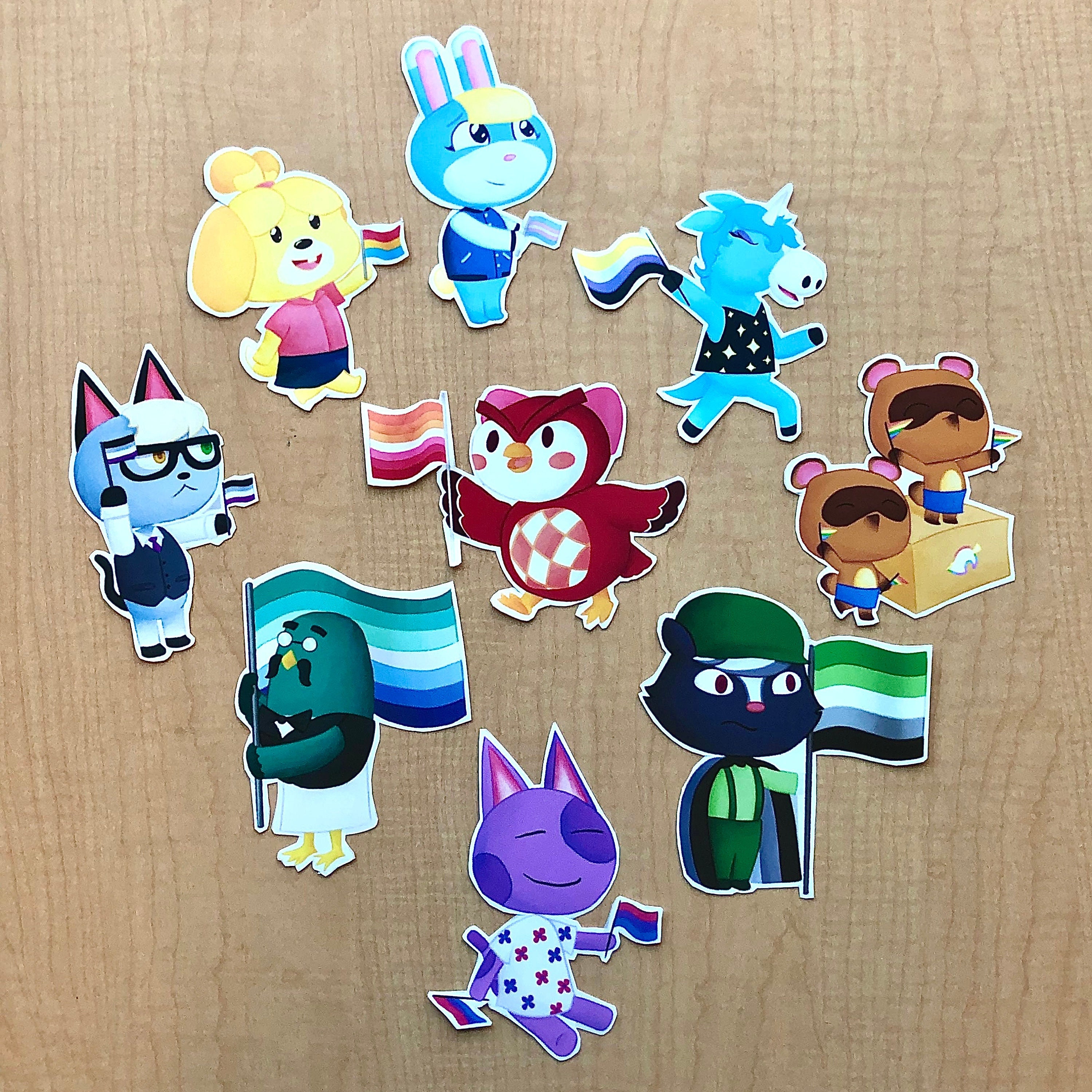 Animal Crossing Pride Stickers - Etsy