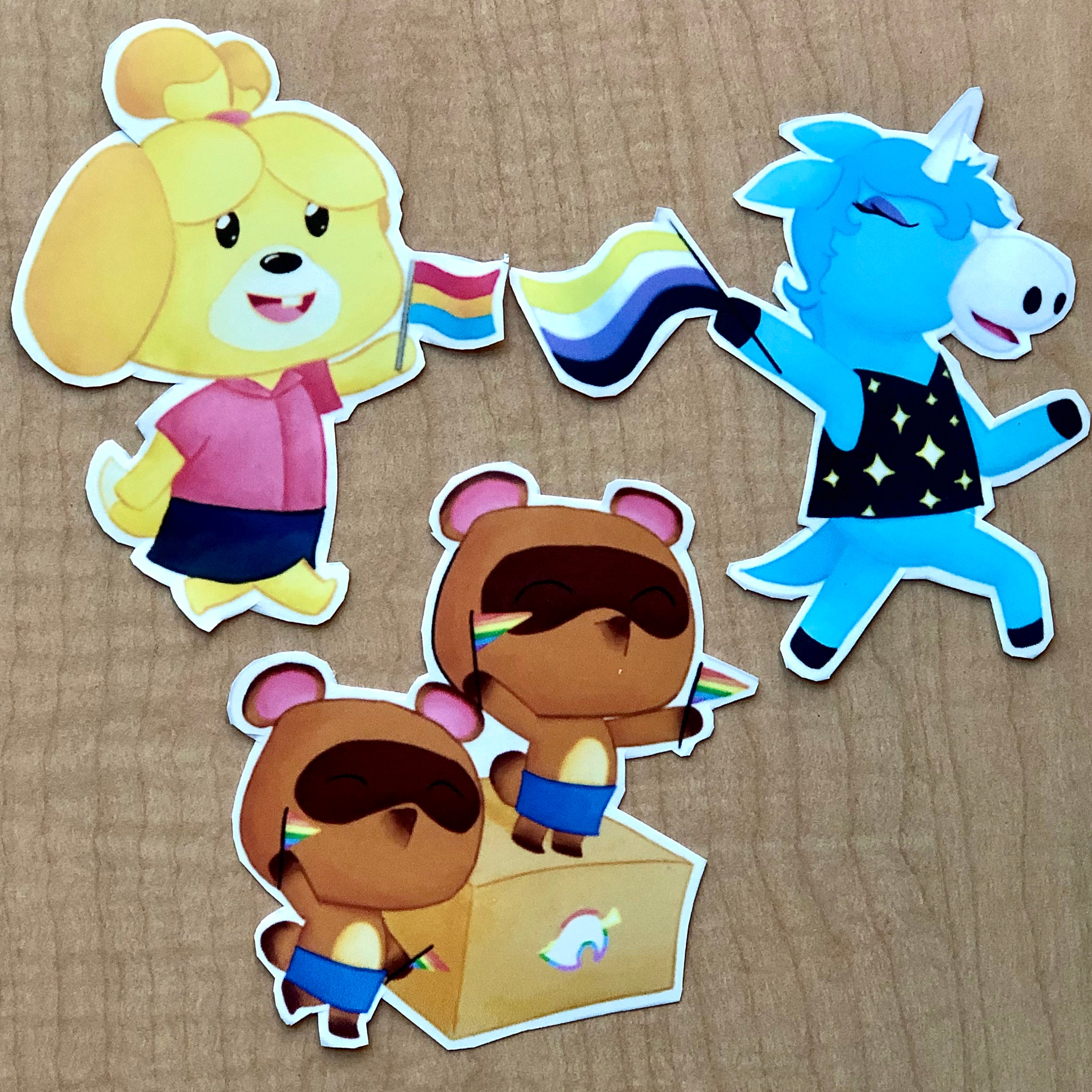 Animal Crossing Pride Stickers - Etsy