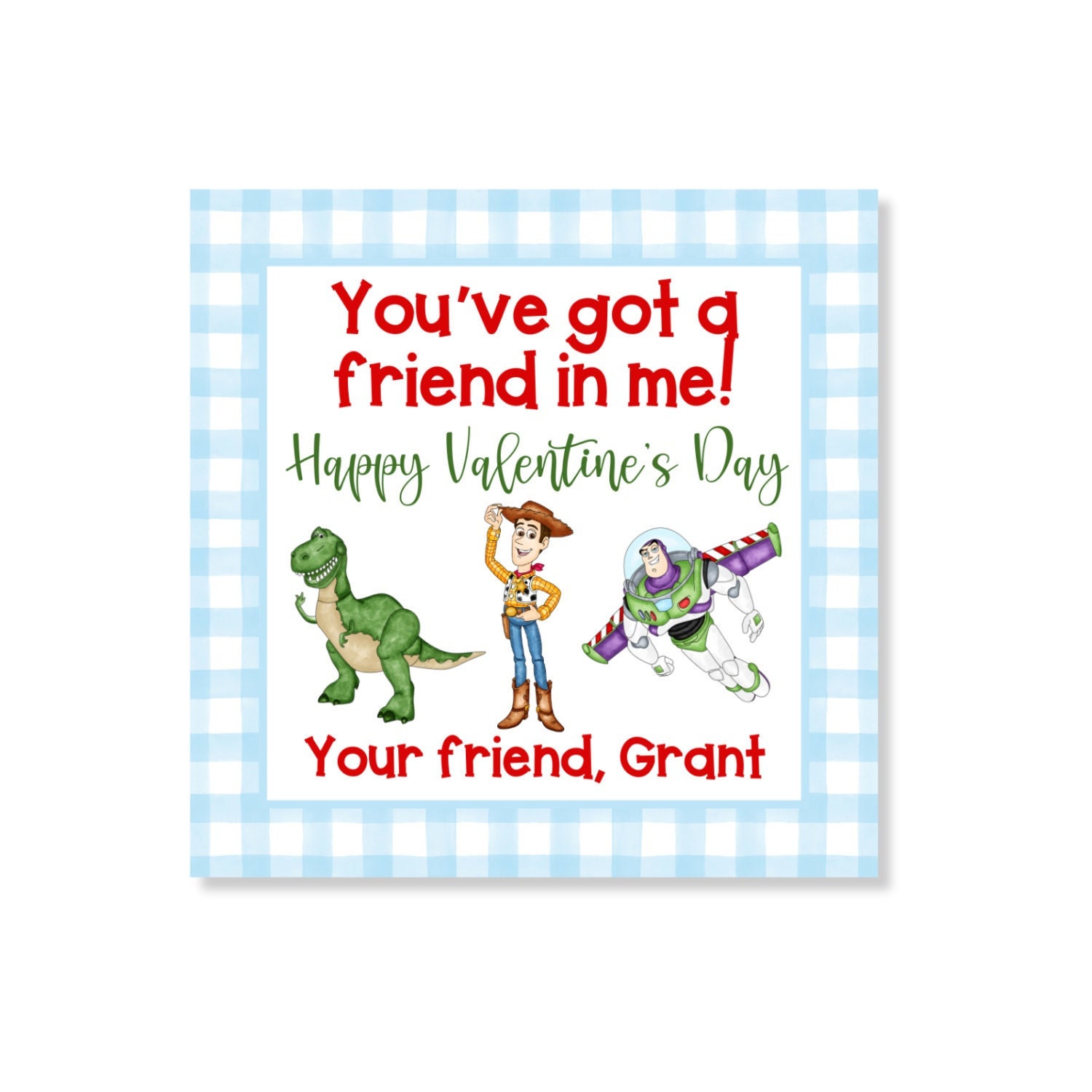 You've Got a Friend in Me Valentine - Etsy