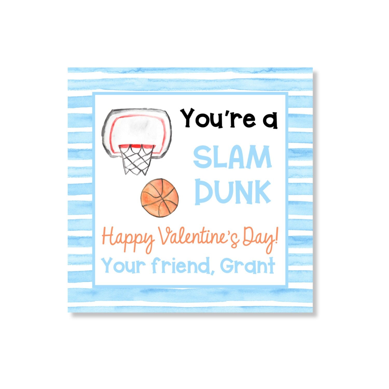 Slam Dunk Valentine - Etsy