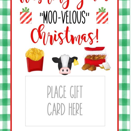 Chick Fil A Gift Card Holder for Teacher Birthday Friend - Etsy