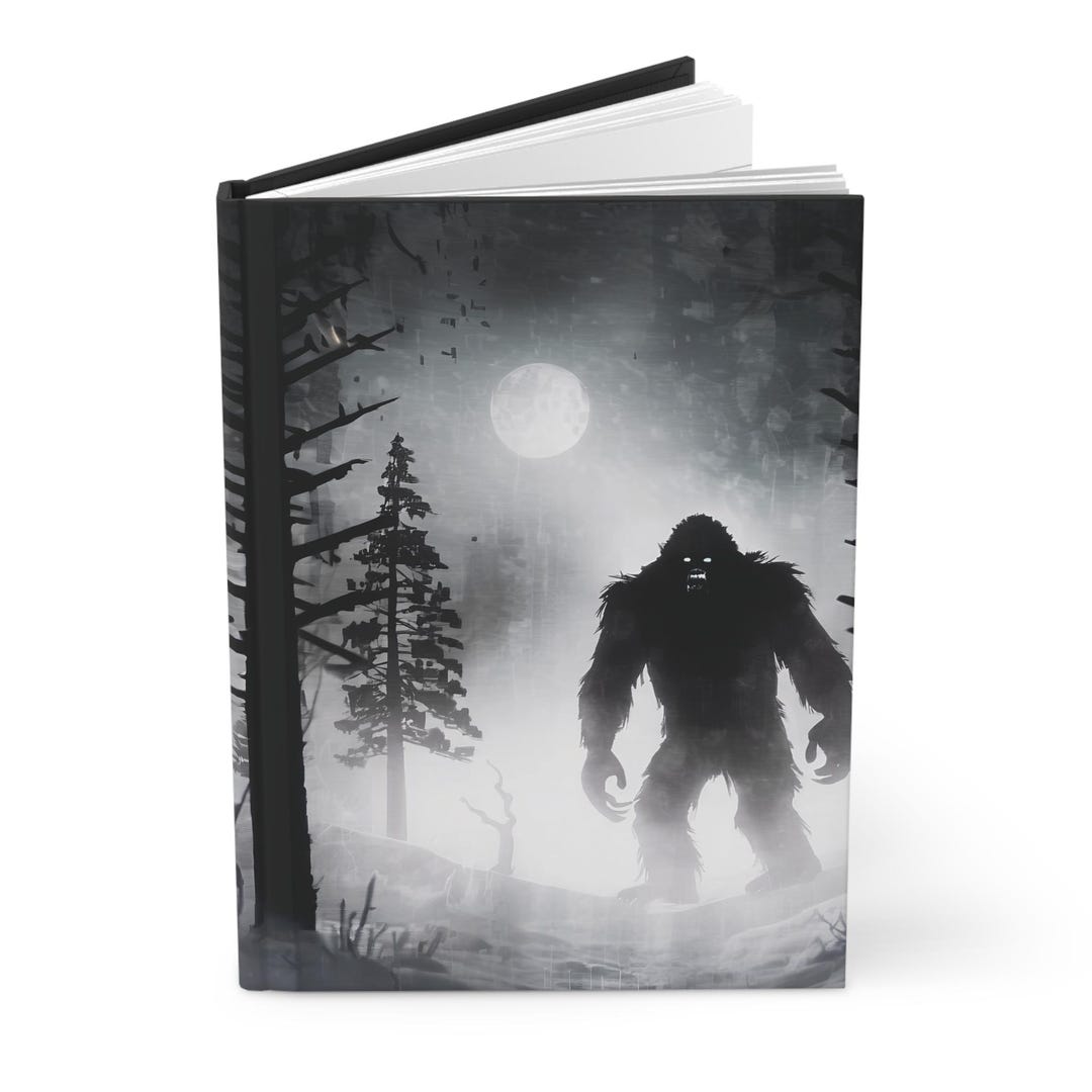 Yeti Cryptid Hardcover Journal Matte - Paranormal Notebook, Creepy ...