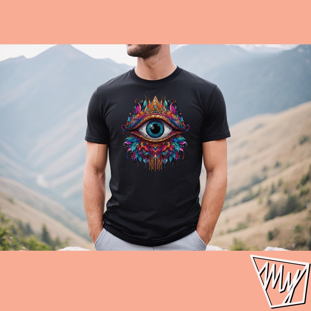 Evil Eye Tshirt,aesthetic Evil Eye Top,evil Eye Clothes,rainbow Shirt ...