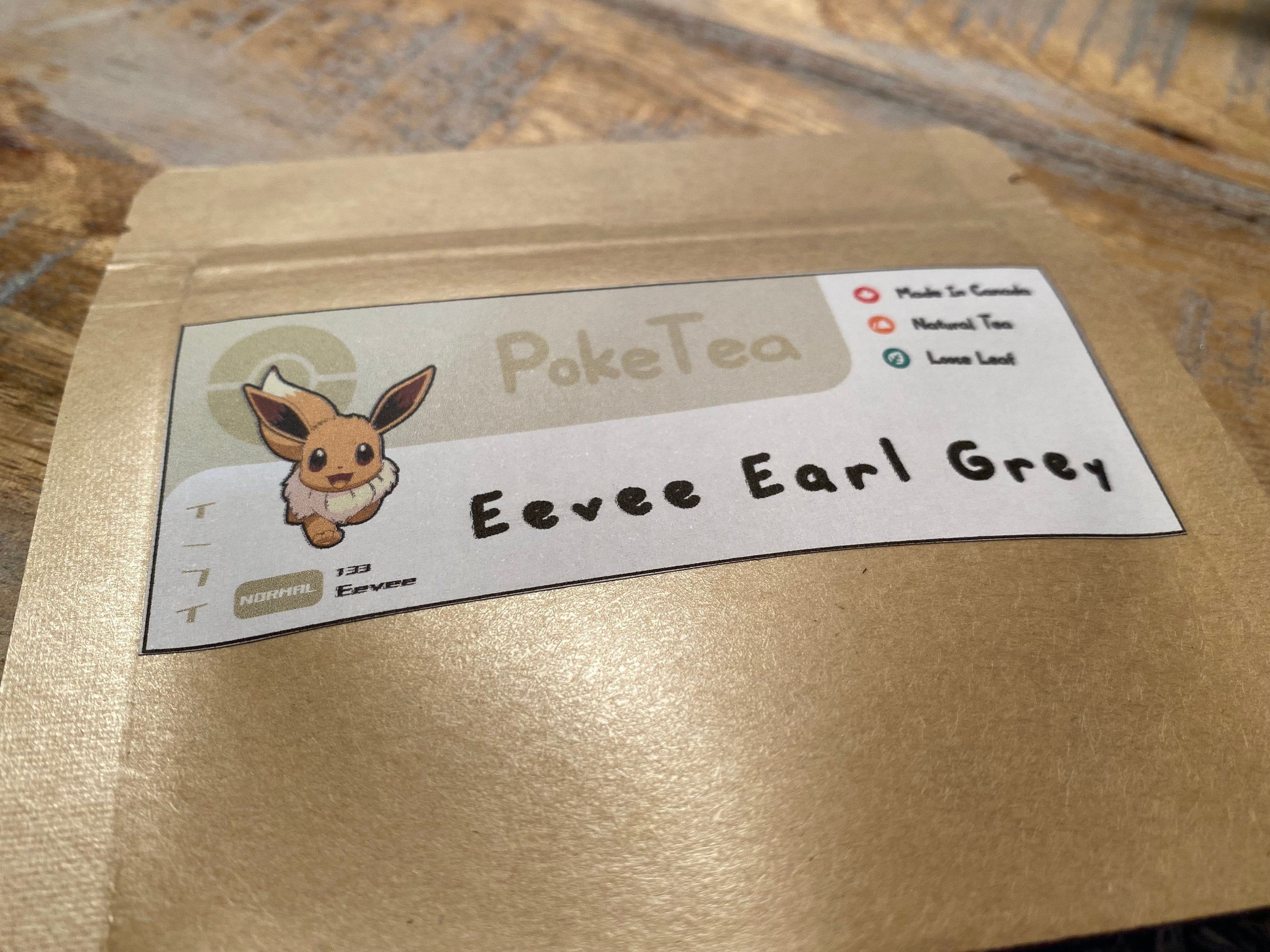 Pokétea Eevee Earl Grey Pokemon-inspired Loose Leaf, Natural Tea ...