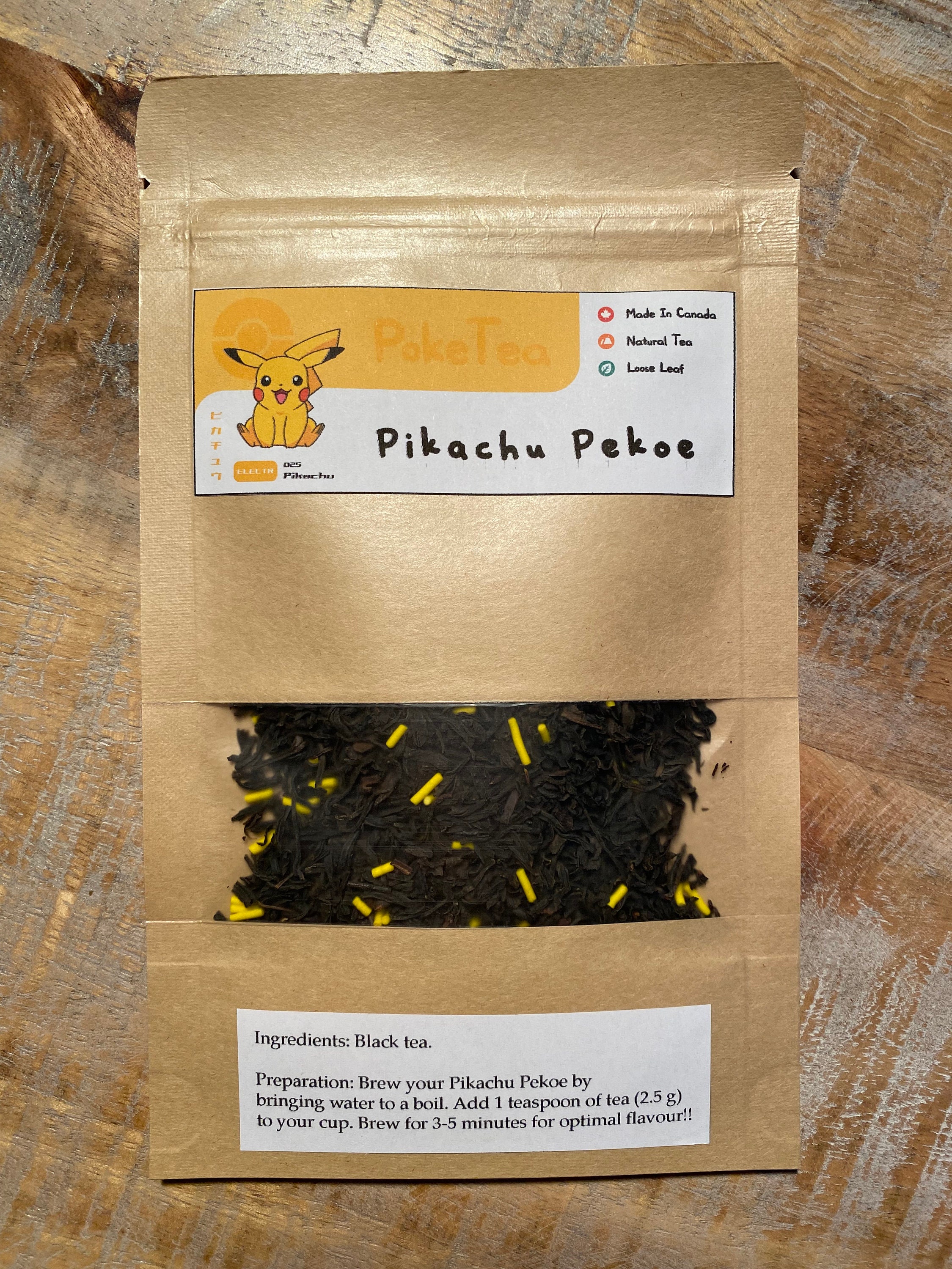 Pokétea Pikachu Pekoe Pokemon-inspired Loose Leaf, Natural Black Tea - Etsy
