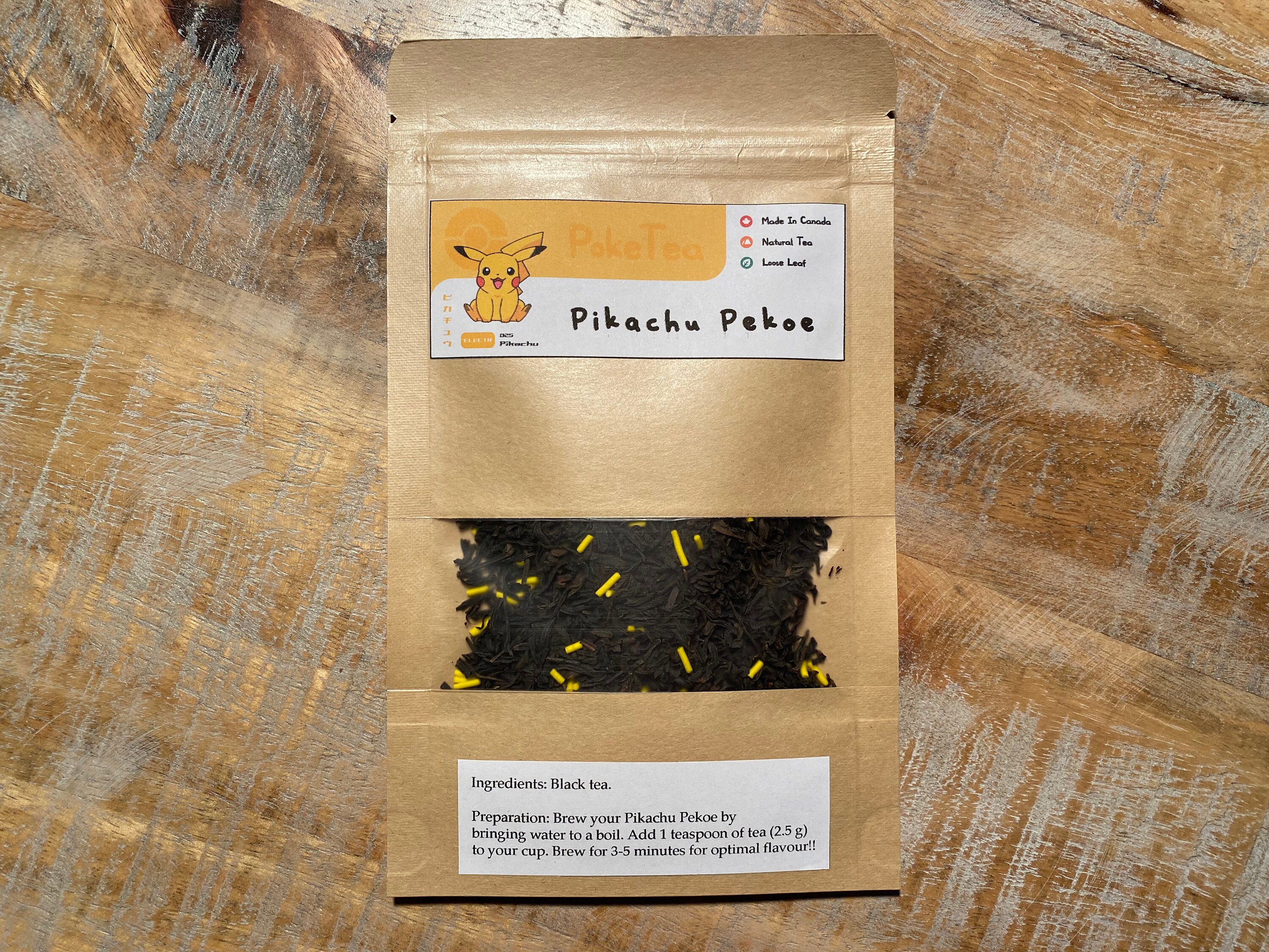 Pokétea! | Pikachu Pekoe | Pokemon-inspired Loose Leaf, Natural Black ...