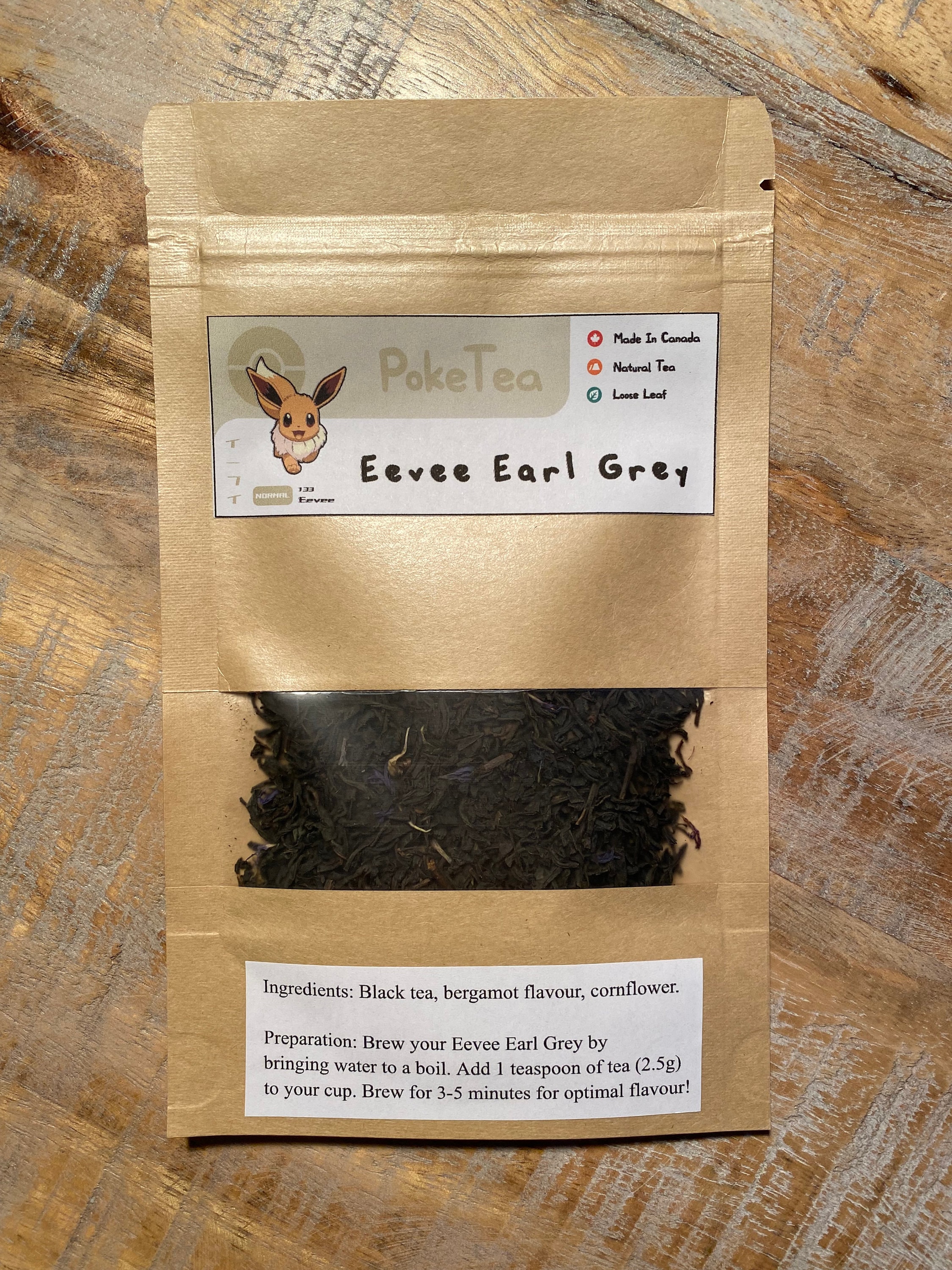 Pokétea! | Eevee Earl Grey | Pokemon-inspired Loose Leaf, Natural Tea ...