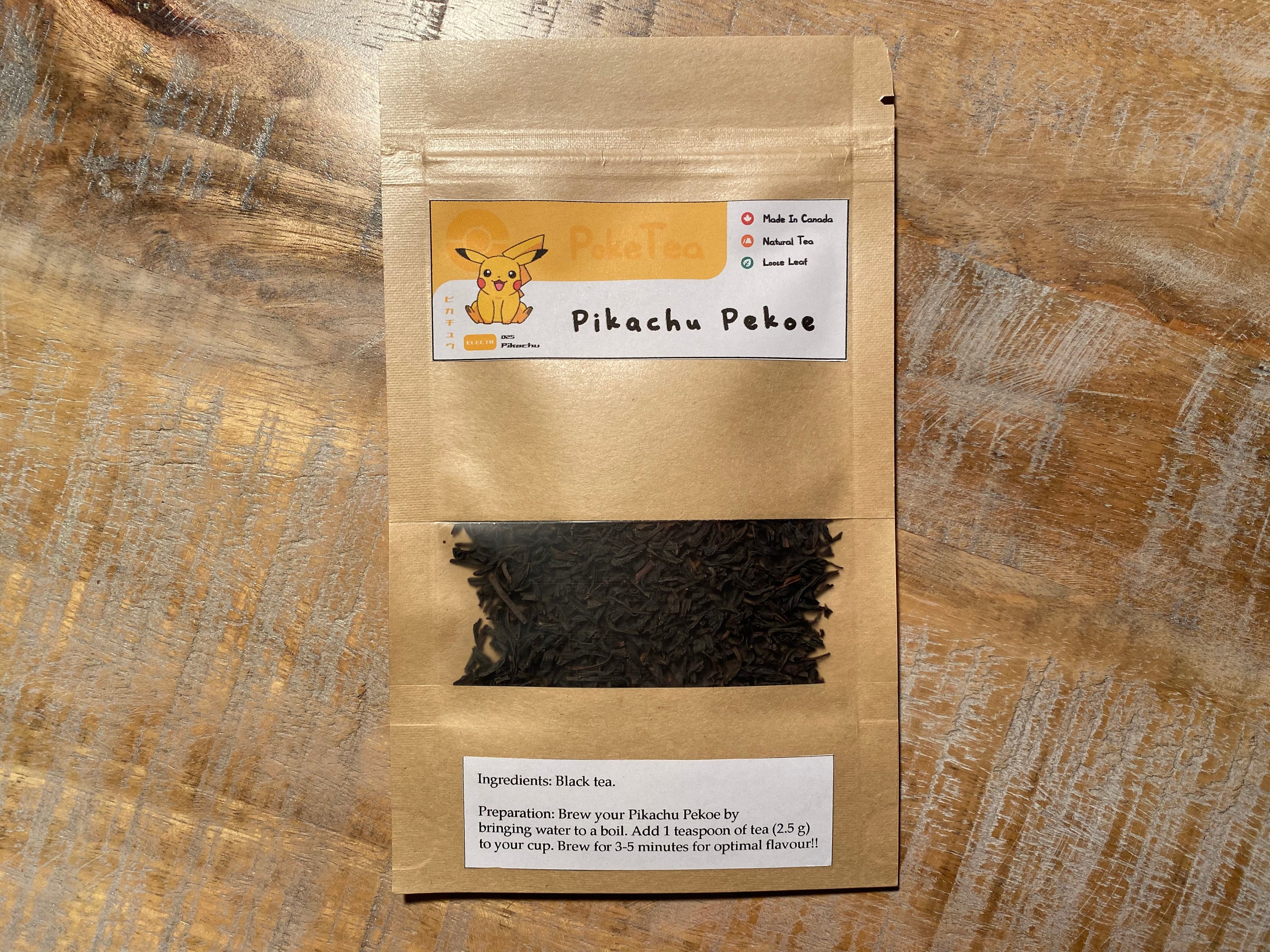 Pokétea Pikachu Pekoe Pokemon-inspired Loose Leaf, Natural Black Tea - Etsy