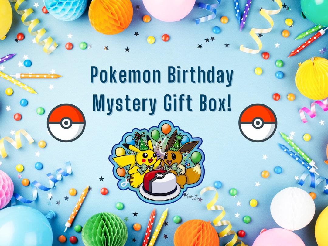 Pokemon: BIRTHDAY Gift Box! | Includes Boosters, Cards, Accessories ...