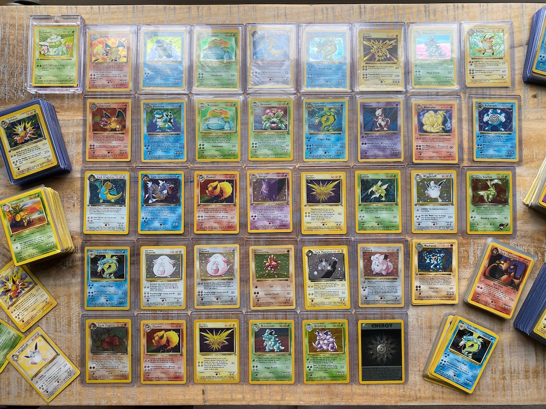 Pokemon TCG Vintage WOTC Repacks! 10 Card Pack; GUARANTEED Holo and 1st ...
