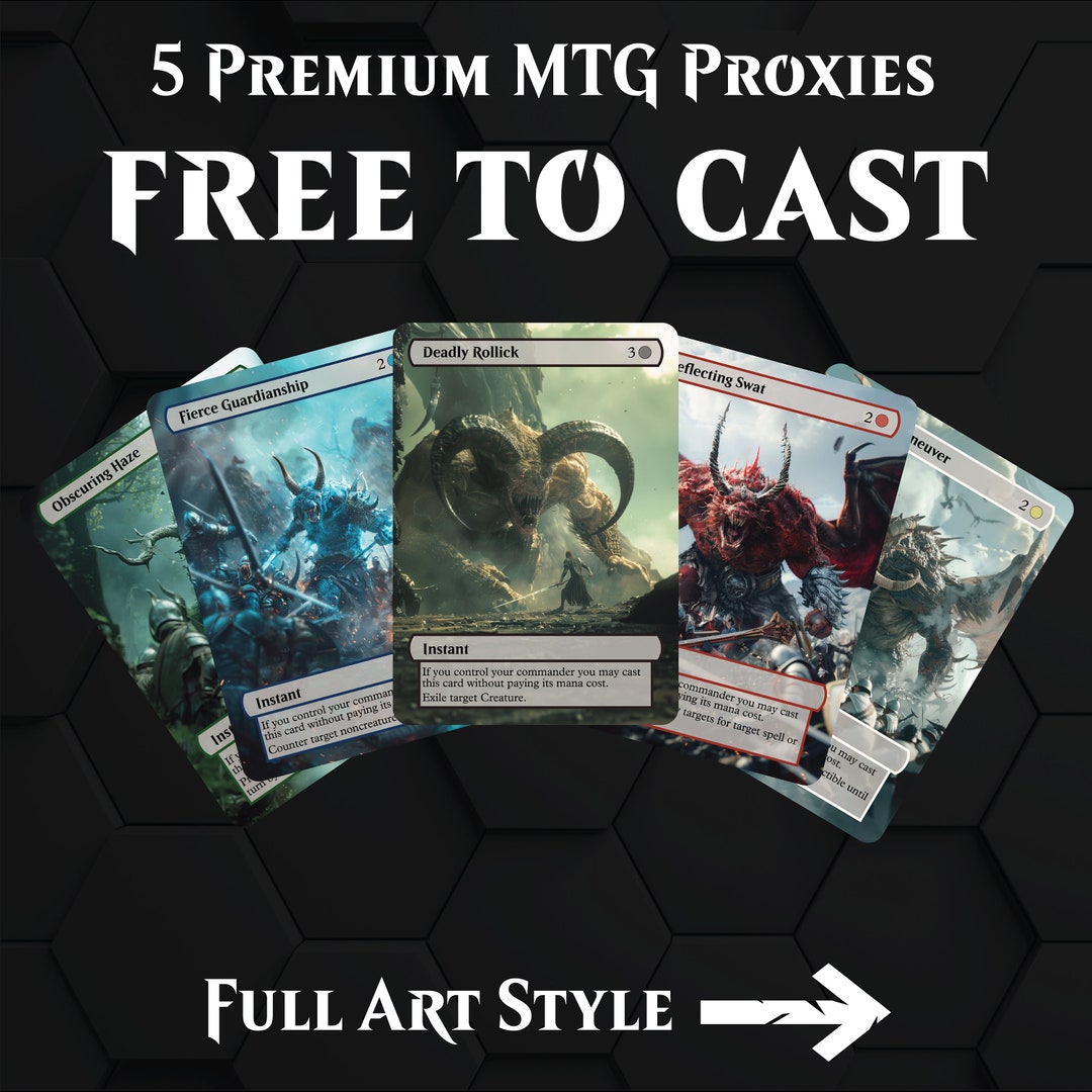 MTG Free to Cast Commander Staples 5X Cards - Etsy
