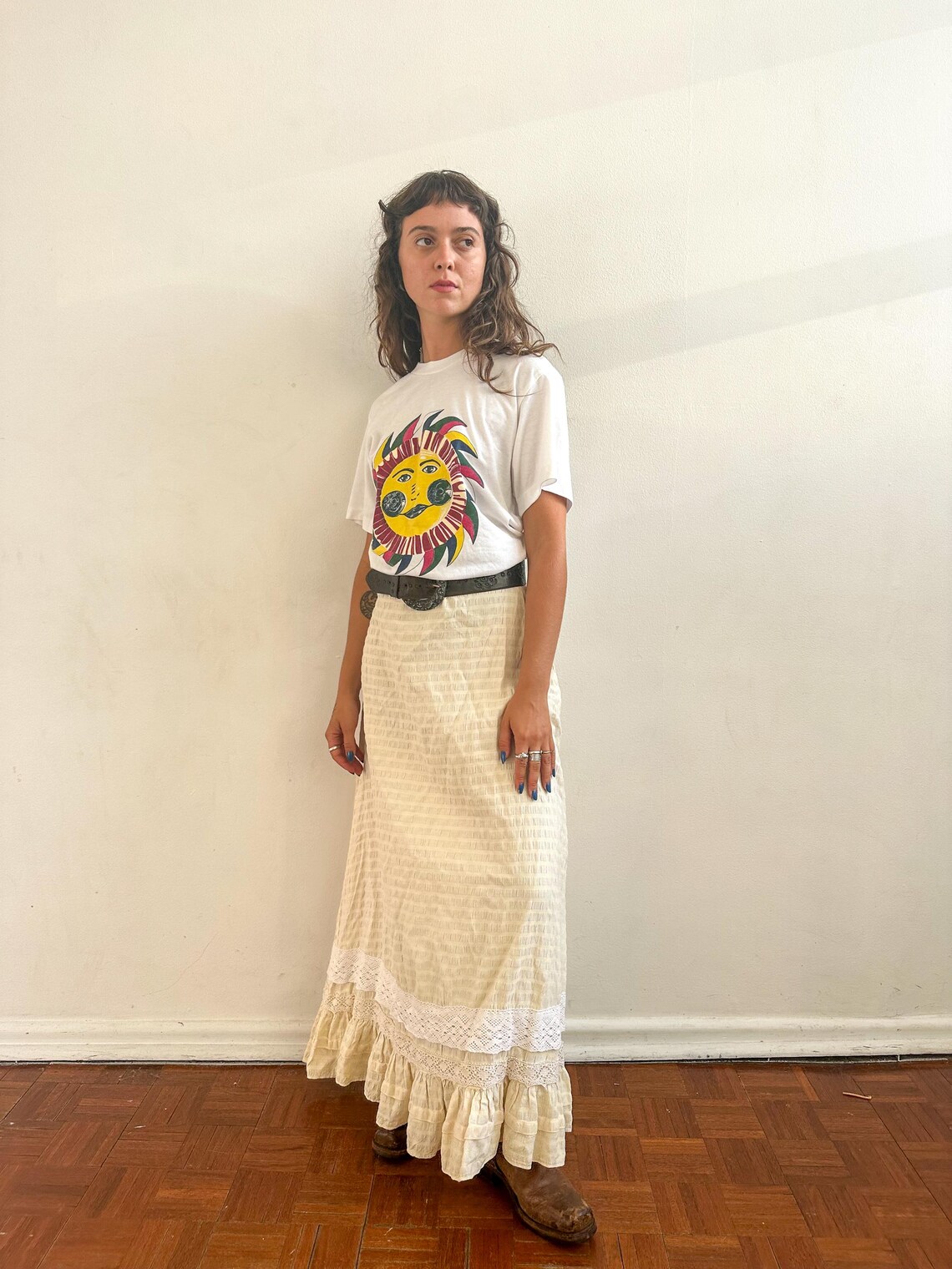 Vintage 1990s Tourist Mexico T-shirt / Sun Print / Bohemian / Fun Tee ...