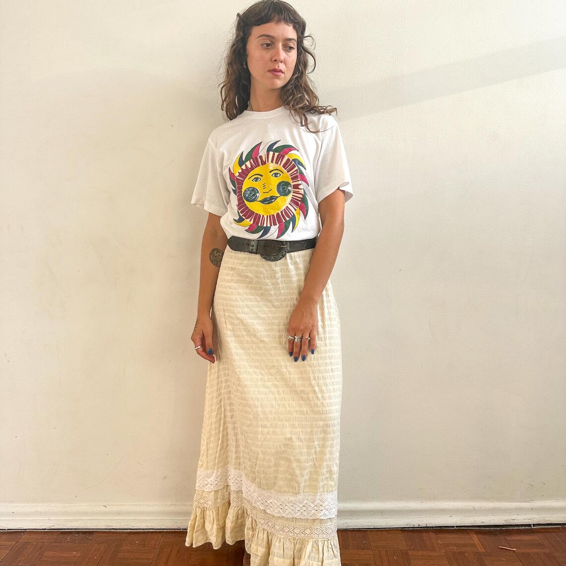 Vintage 1990s Tourist Mexico T-shirt / Sun Print / Bohemian / Fun Tee ...