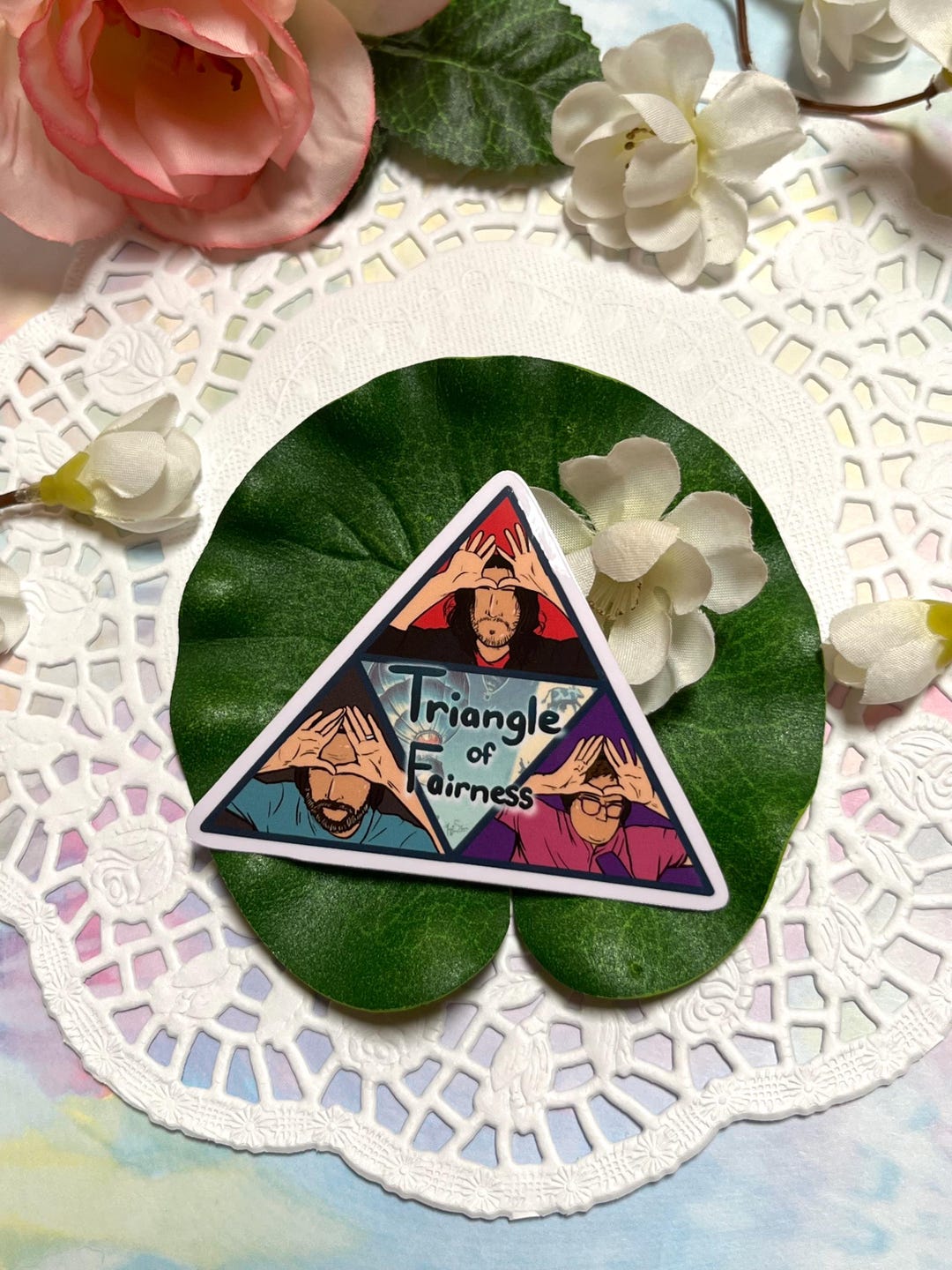 Triangle of Fairness- Distractible 3” Sticker - Etsy