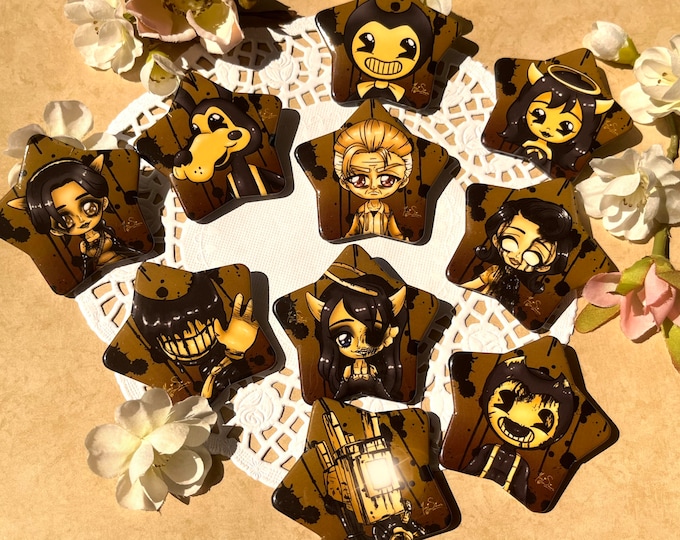 Bendy and the Ink Machine Buttons - Etsy Canada