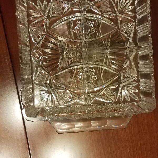 Crystal Serving Tray - Etsy