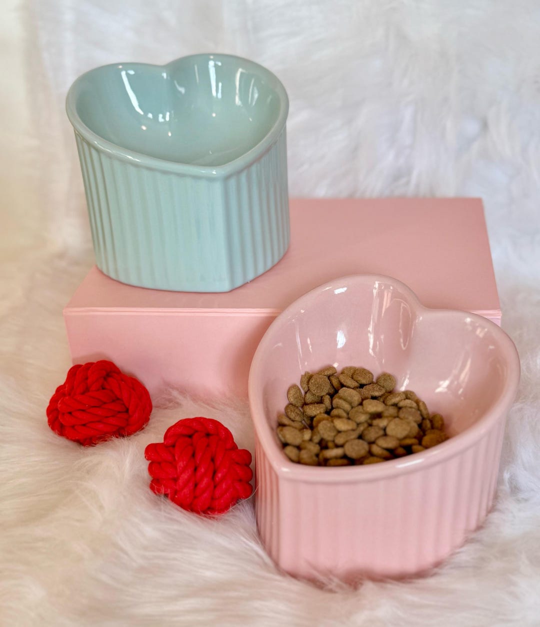 Easy Clean Pet Food and Water Bowl, Lightweight Pet Feeding Bowls ...