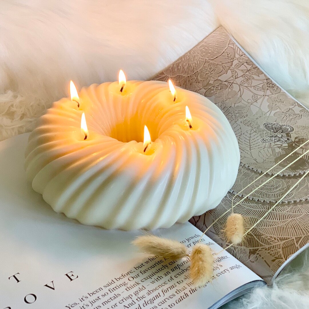 Torus Soy Wax Candle, Pillar Candle, All Natural Vegan Friendly - Etsy