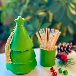 Christmas Jar Candle & Match Sticks Set, Jar Candle, Colour Match ...