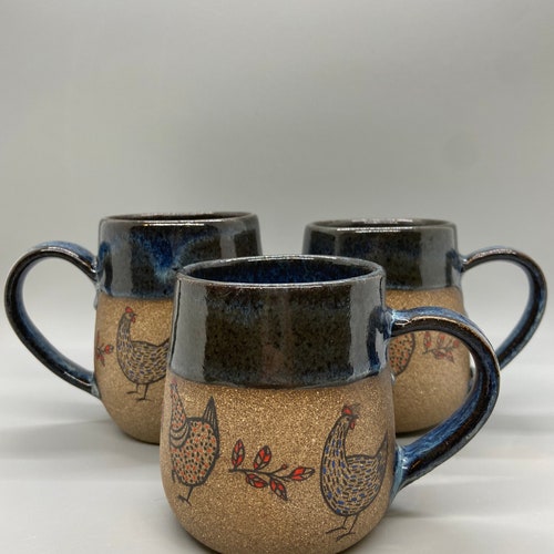 Ceramic Mug Chicken Mugs Coffee Mug Handmade Pottery Mug - Etsy