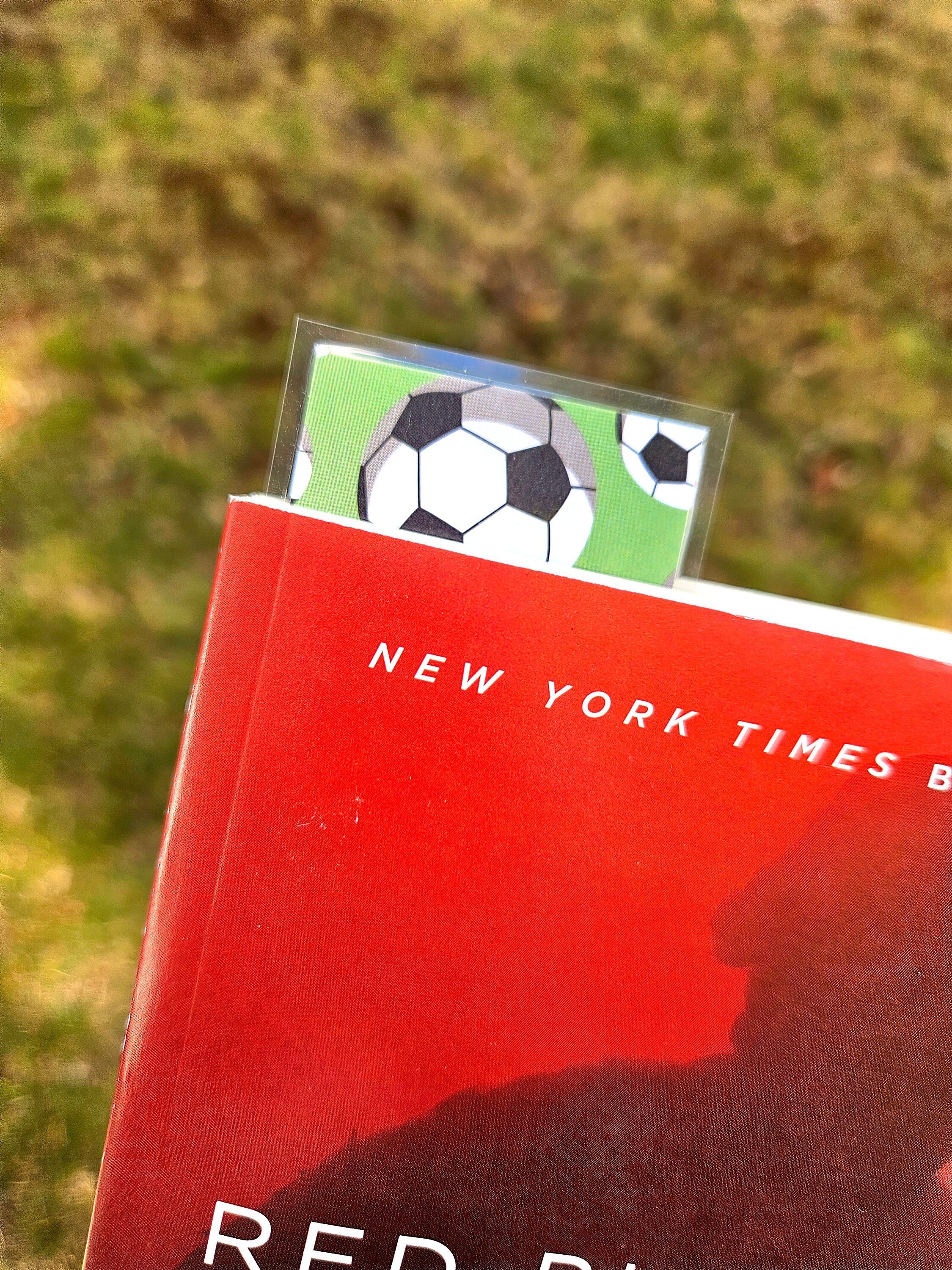 Green, Black, and White Soccer Bookmark - Custom/personalized Bookmark ...
