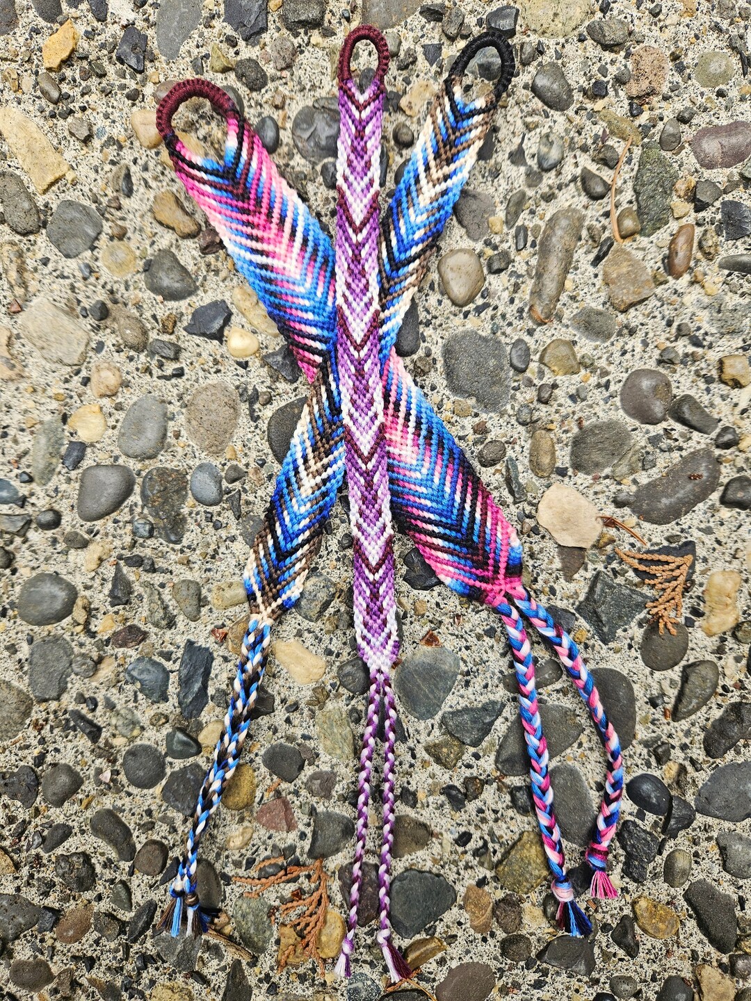 Custom/personalized Fishbone Chevron Friendship Bracelets - Etsy